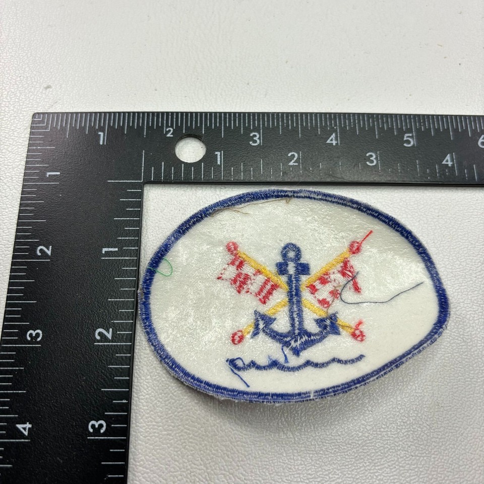 Oval Nautical Anchor Theme Ship / Boat Patch 26RK | eBay