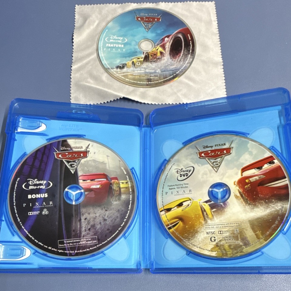 Disney Pixar Cars 3 Blu-ray + DVD (Owen Wilson, Animation, 2017) | eBay