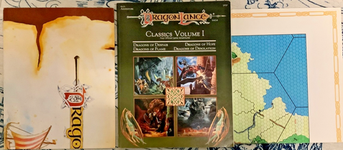 TSR AD&D Gaming Module 9291 - DLC1: DRAGONLANCE CLASSICS VOLUME 1 - w ...