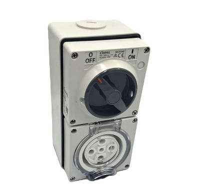 40 Amp 5 PIN Switched Socket Outlet 3 PHASE 40A | eBay Australia