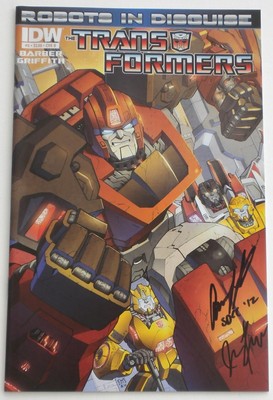 Neuf Signé John Barbier & Andrew Griffith The Transformers # 5 Cvr B ...