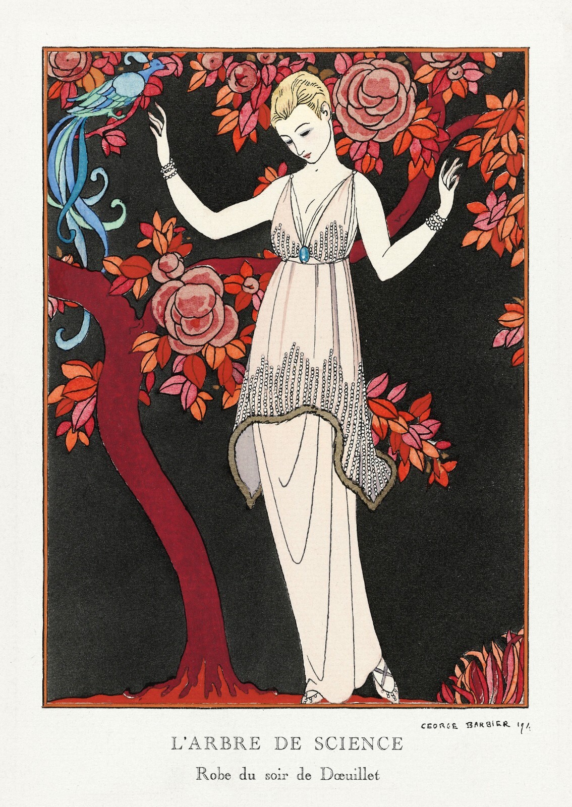 Framed George Barbier Art Deco Fashion Prints Wall Art Jazz Age French ...