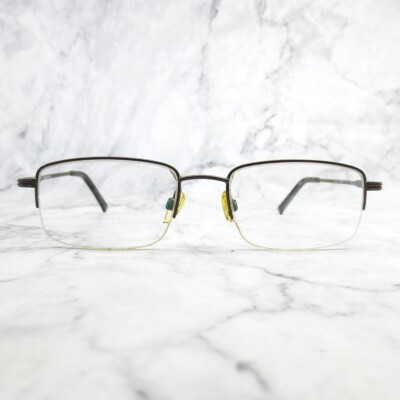 Genesis Altair G4001 Eyeglasses Shadow Gray Half Rim Rectangle Frames ...