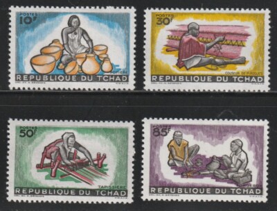 Chad 1954 Sc # 96-99 Potter VLH OG | eBay