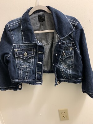 Highway Jeans Denim Jacket Size XL Pit To Pit 20” Length 16” Blue Long ...