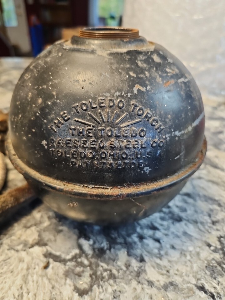 Antique The Toledo Torch Pressed Steel Smudge Pot Railroad Flare | eBay