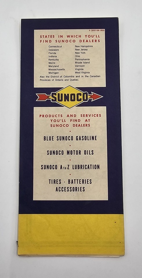 1950s Sunoco Pennsylvania Vintage Road Map | eBay