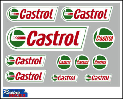 Castrol Stickers/Decals - 11 High Quality Printed and Cut Stickers ...