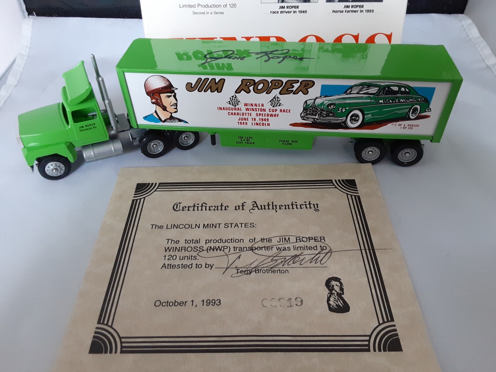 1/64 Winross Jim Roper Autographed only 120 made extremely rare! | eBay