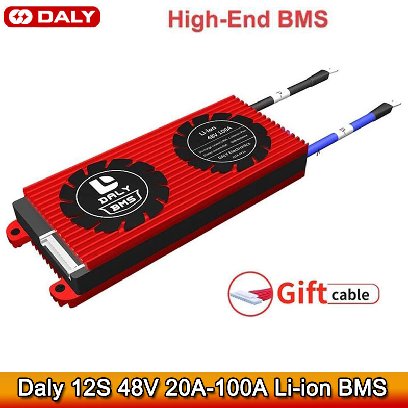 Daly BMS 12S 48V 20-100A Li-ion Battery PCB Board Common Port with ...