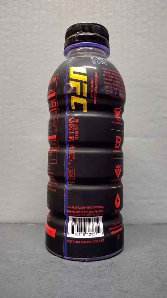 NEW PRIME HYDRATION DRINK UFC 300 FULL 16.9 FL OZ BOTTLE RARE HTF | eBay