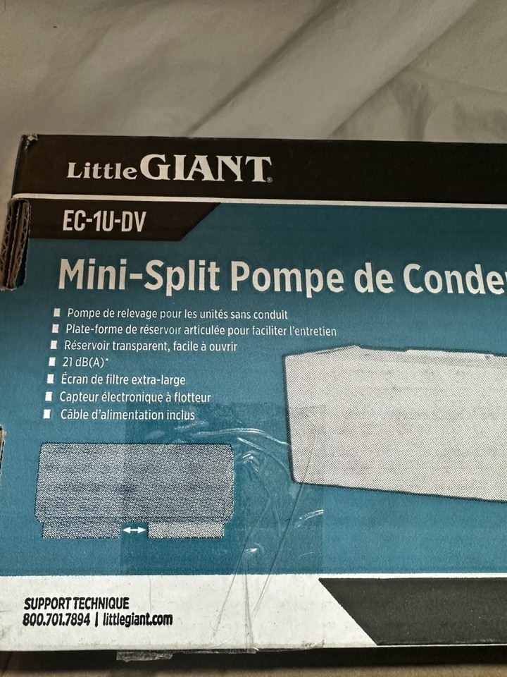 Little Giant EC-1U-DV 110-240 Volts, 50/60 Hz, 2.5 GPH, Automatic ...