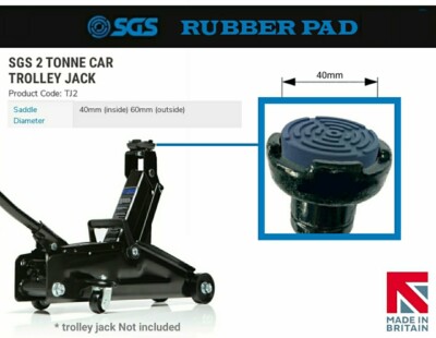 SGS 2 Ton Trolley Jack Pad TJ2 - Rubber Saddle Pad for SGS TJ2 Trolley ...