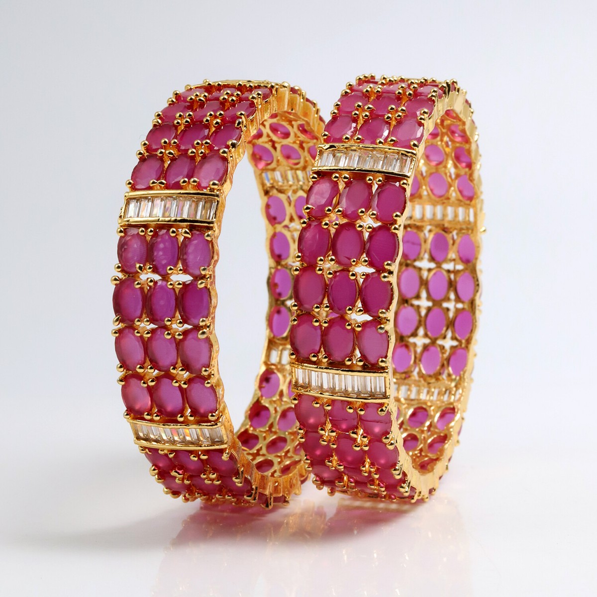 Diamond Bangles Indian Style