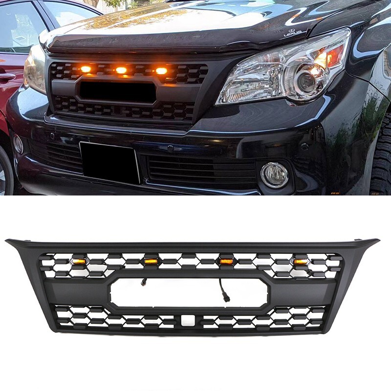Matte Black Front Bumper Grille Grill W/LED Lights For Lexus GX460 470 ...
