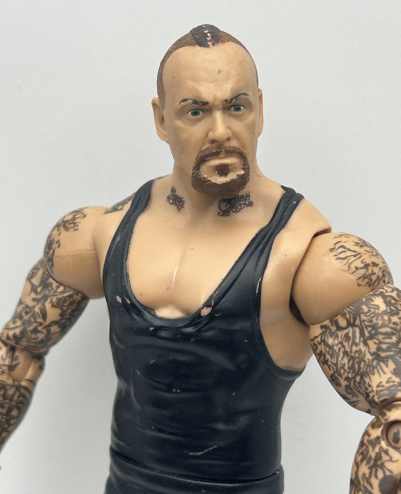 WWE Undertaker Wrestling Action Figure WrestleMania Mohawk Black Mattel ...