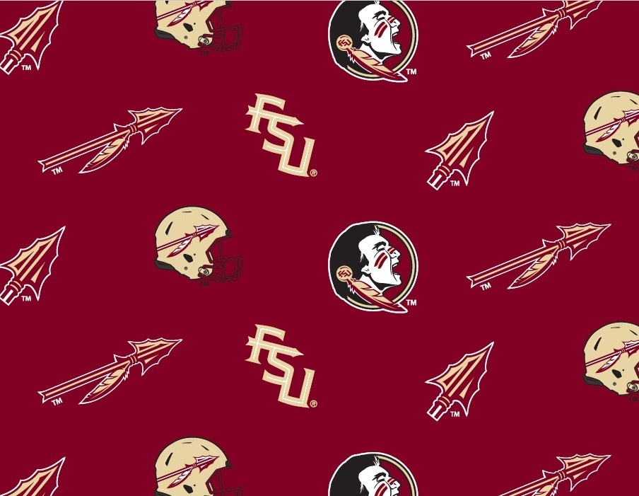 Florida State University FSU Seminoles Cotton Fabric by the Yard-ALL ...