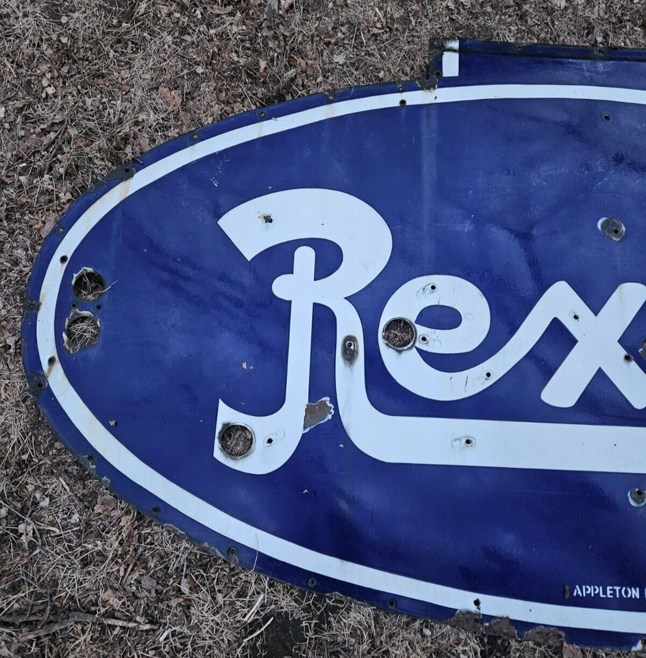Vintage Rexall Porcelain Neon Skin Advertising Sign | eBay
