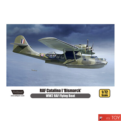 Wolfpack 1/72 RAF Catalina I 'Bismarck' WW2 Flying Boat Pla Model kit ...