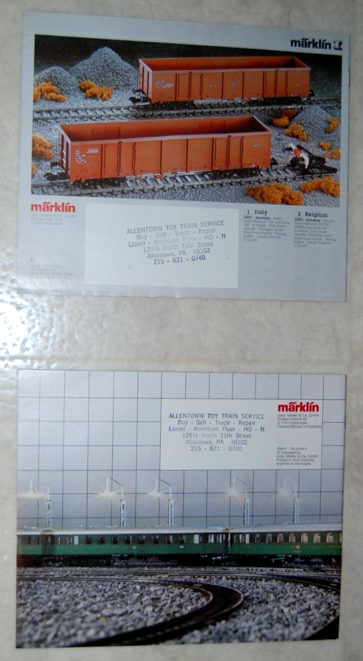 1983 & 1984 Marklin Toy Train New Item Catalogs | eBay
