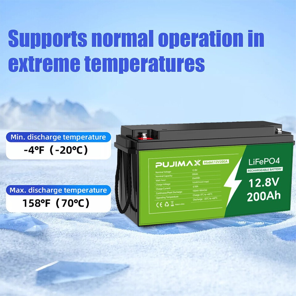 12V 24V 36V 200Ah 400Ah 800AH LiFePO4 Lithium Battery BMS for Solar RV ...
