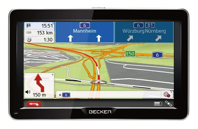 Becker Ready 70 LMU Navigationsgerät 7 Zoll Navi 45 Länder Europa Karte ...