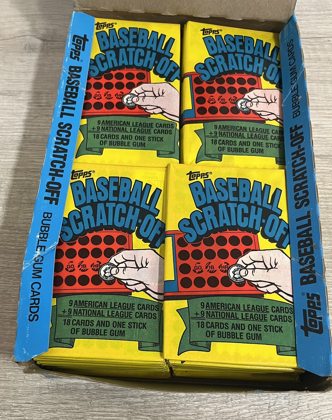 1981 Topps Scratch-Off Baseball Wax Pack Lot Of 288 Packs No Boxes | eBay