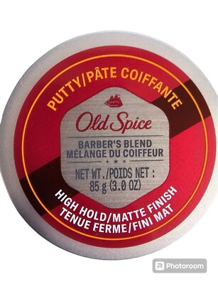 Old Spice Barber's Blend Hair Styling Putty w/Aloe High Hold Matte ...