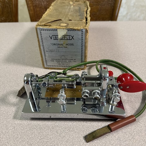 Vintage Genuine Vibroplex Bug Deluxe Key Telegraph-VGC | eBay