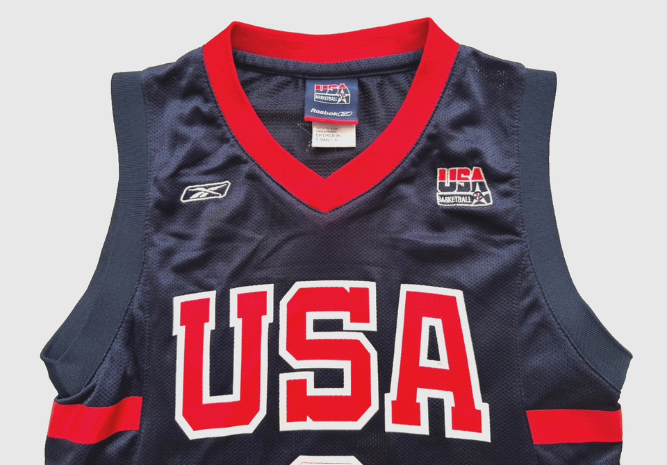 Lebron James #9 Team USA Olympic Jersey 2004 Size Youth Small Reebok | eBay