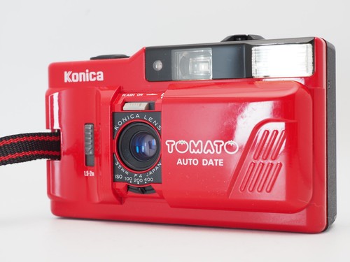 SALE Konica Tomato Auto Date Red 35mm Film Camera From JAPAN #J167 ...