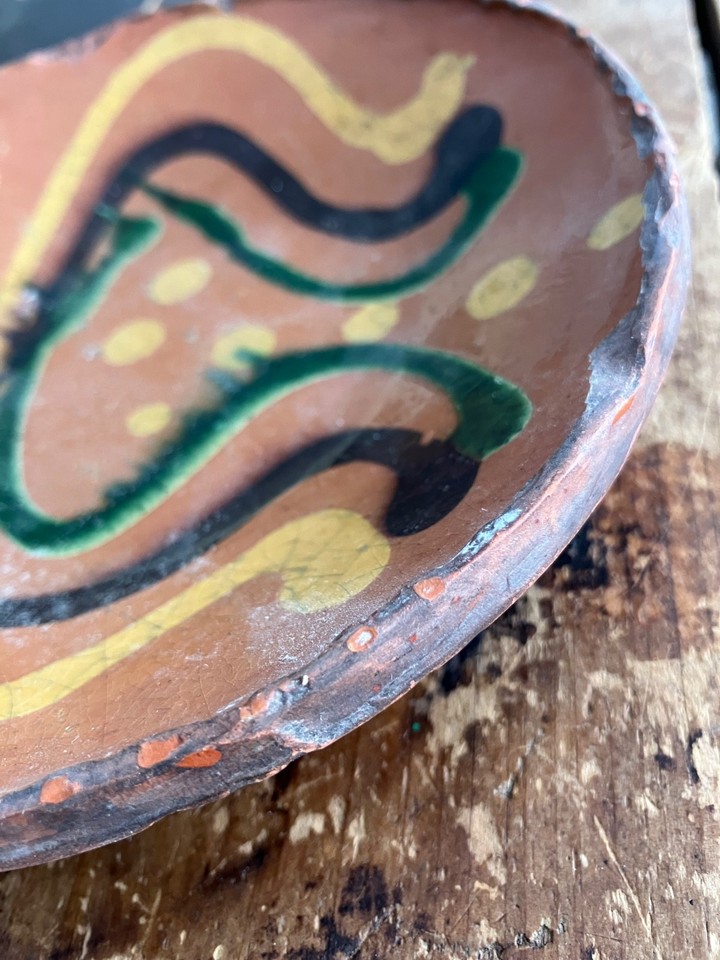 Two Signed American Redware Pottery Plates, Shooner, 20th Century | eBay