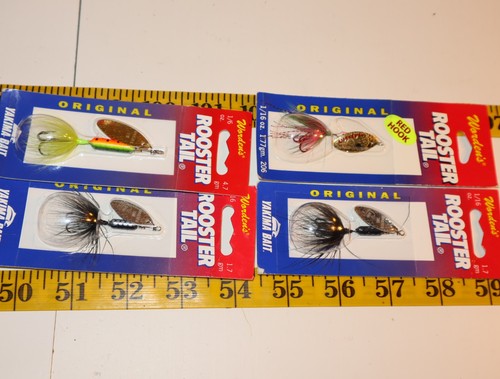 4 Worden's Rooster Tail Fishing Lures | eBay