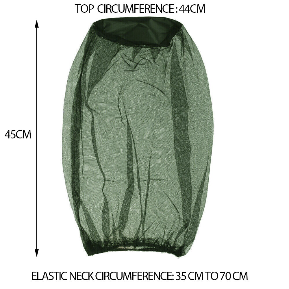 Mosquito Insect Head Net Mesh Protector Hat Fly Bee Bug Outdoor Fishing ...