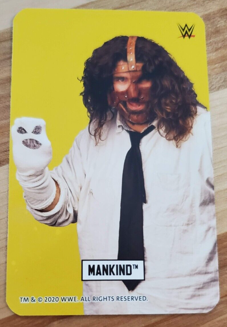MANKIND 2020 Ravensburger WWE Royal Rumble Game Card MANDIBLE CLAW MICK ...
