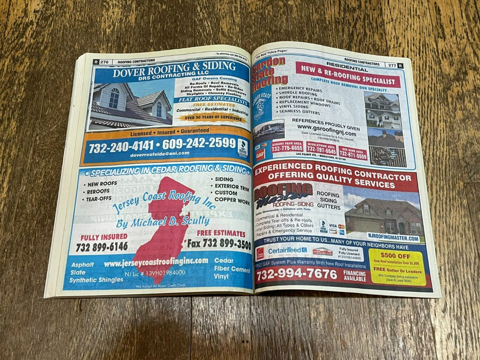 Ocean County New Jersey Yellow Pages Phone Book February 2021 Toms ...