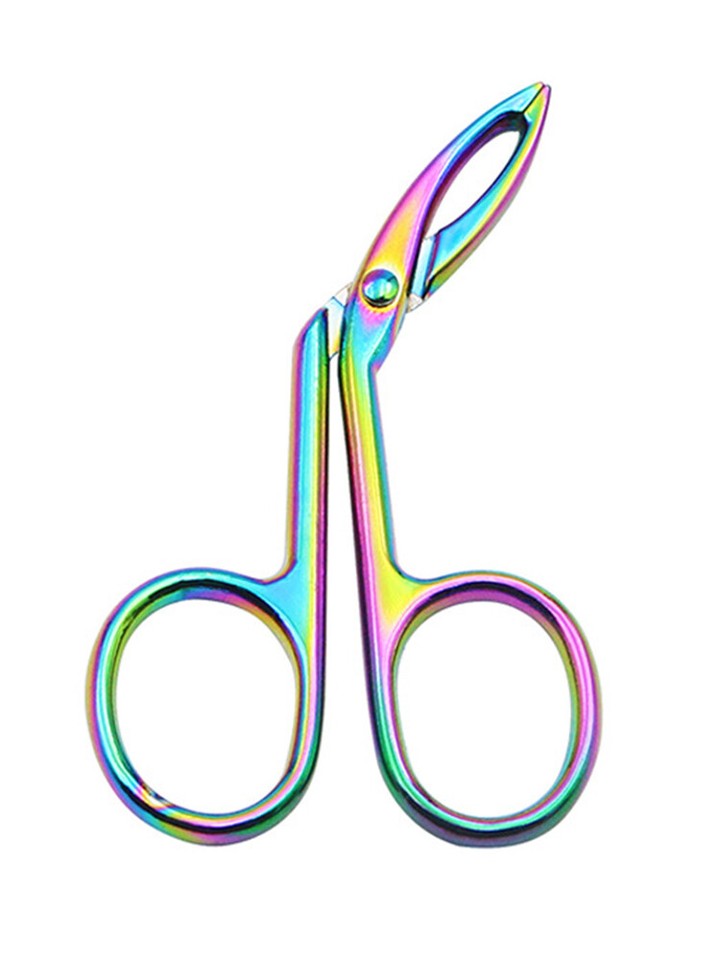 Eyebrow Tweezers Portable Scissors Shaped Hair Plucker Hairgripping ...