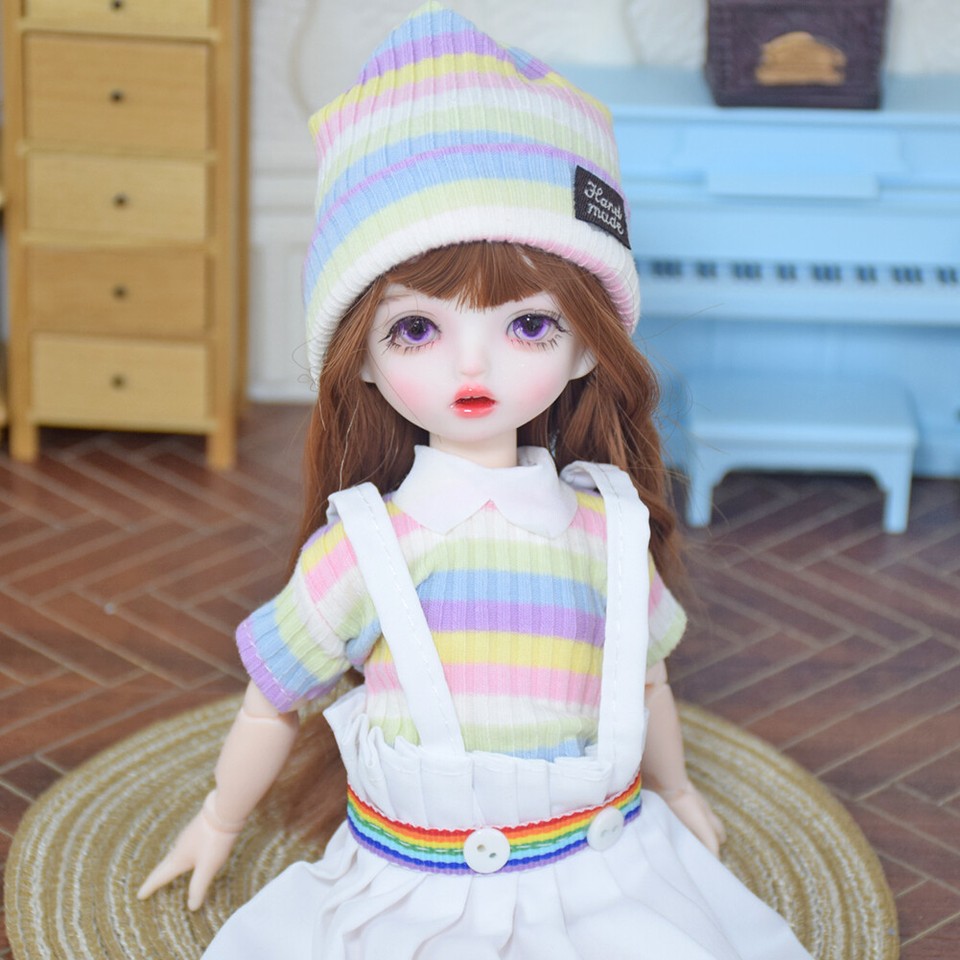 12 inch Height Girl Doll Cute Toy Joints Body and Full Set Outfit Kids ...