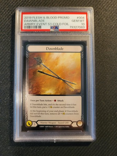 FaB Dawnblade Cold Foil S1 Promo 2019 PSA 10 Gem Mint | eBay