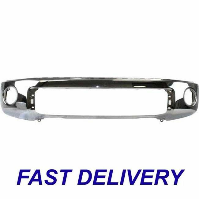 Front Chrome Bumper W/ Parking Aid Hole Fits 2007-2013 Toyota Tundra ...