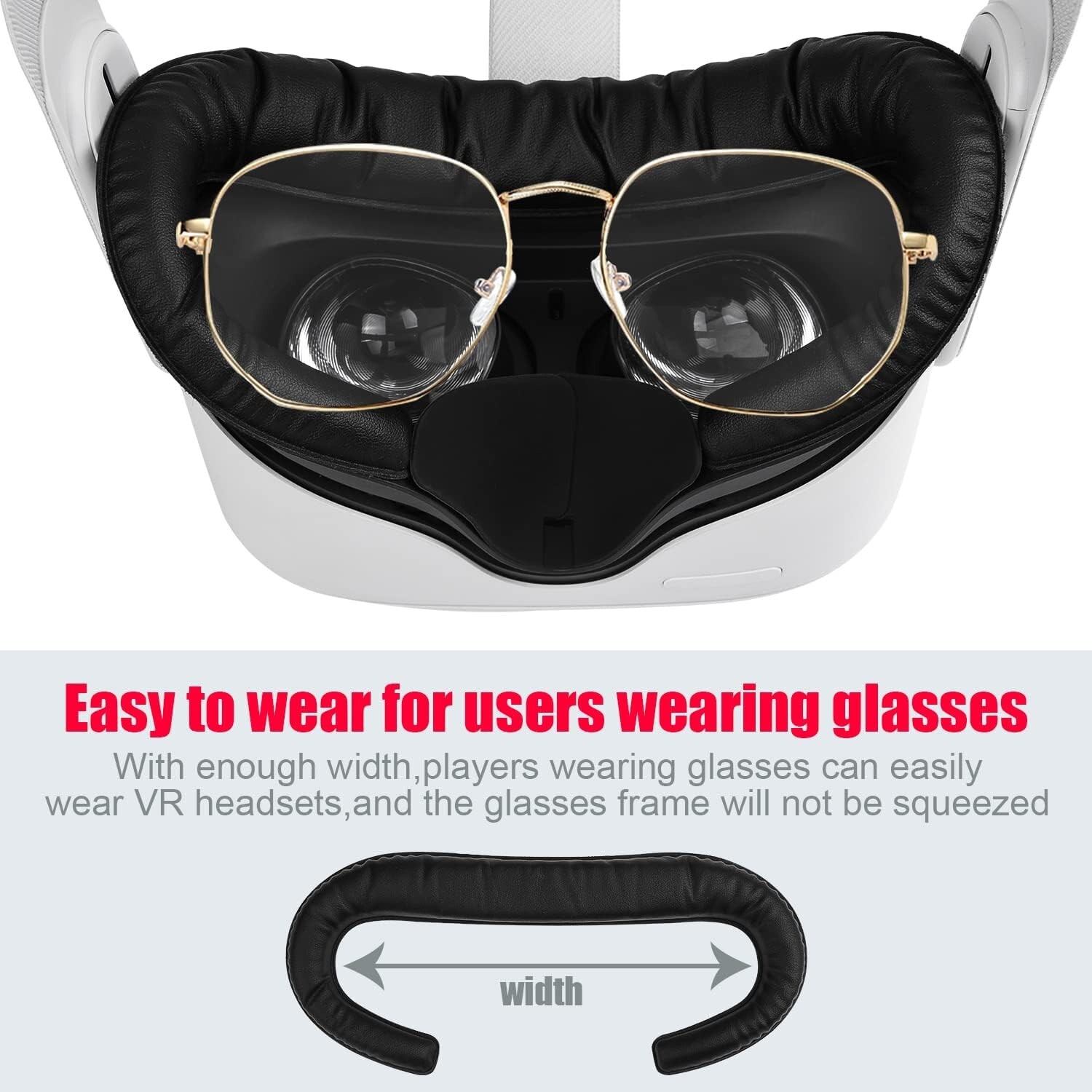 VR Facial Interface and Foam Replacement Set for Oculus Meta Quest 2 ...