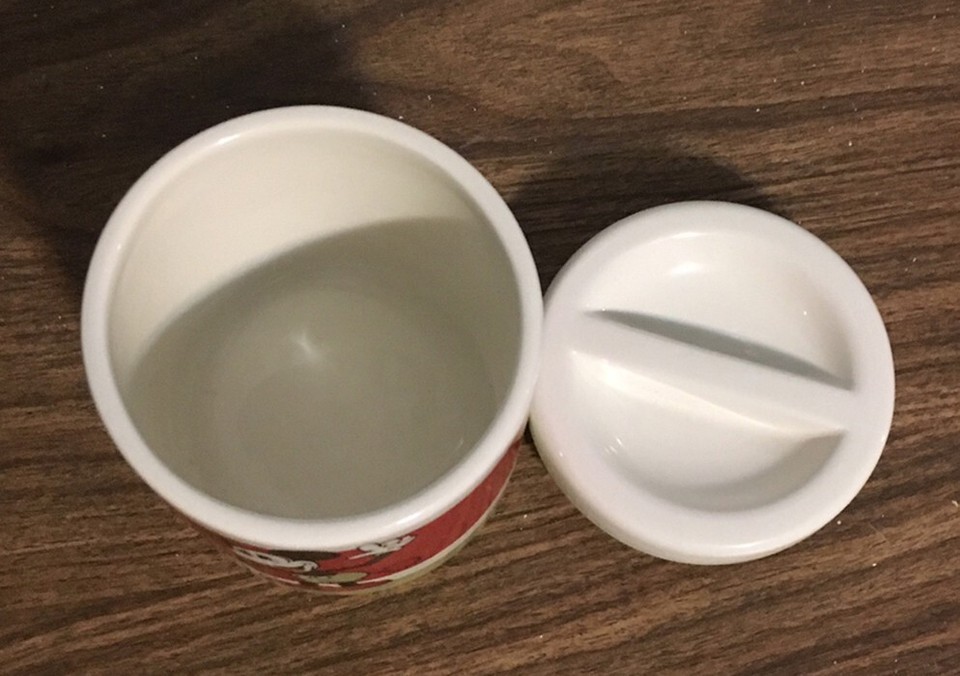 Disney Shopping Mickey Mouse Ceramic Vanity Cotton Ball Jar Holder New ...