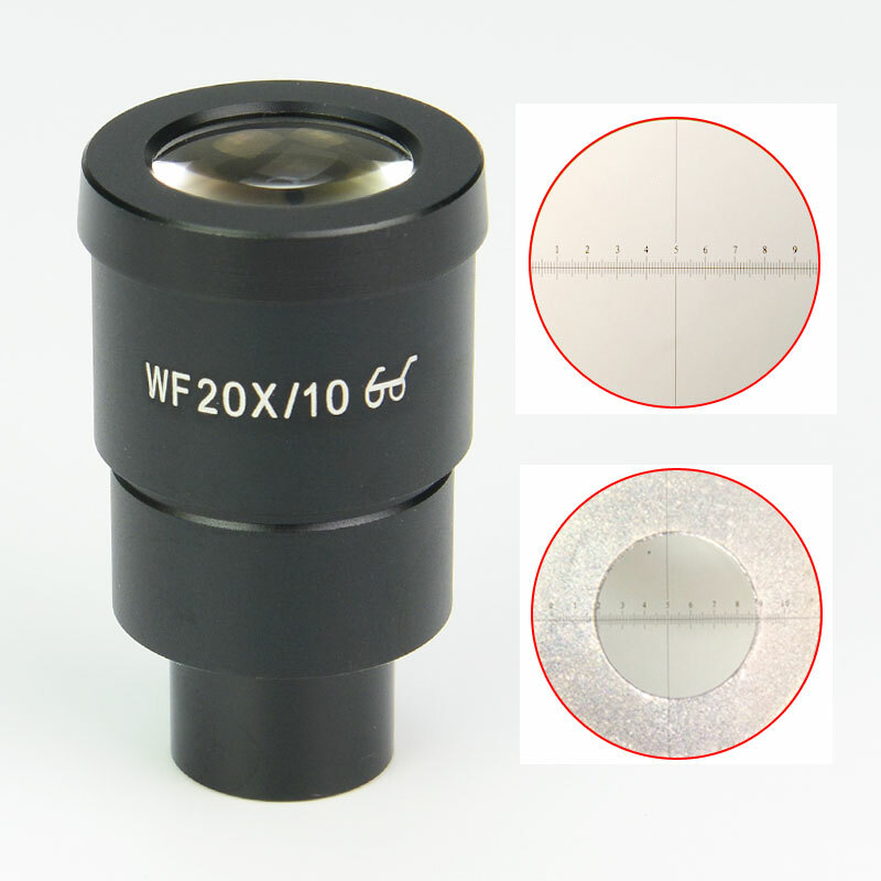 1pc 5X 10X 15X 20X Microscope Eyepiece with Reticle Ocular Eye Lens ...