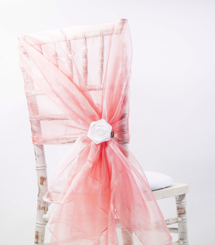 CHAIR COVER HOOD ORGANZA VARIOUS COLOURS WEDDING EVENT VENUE CHAIR ...