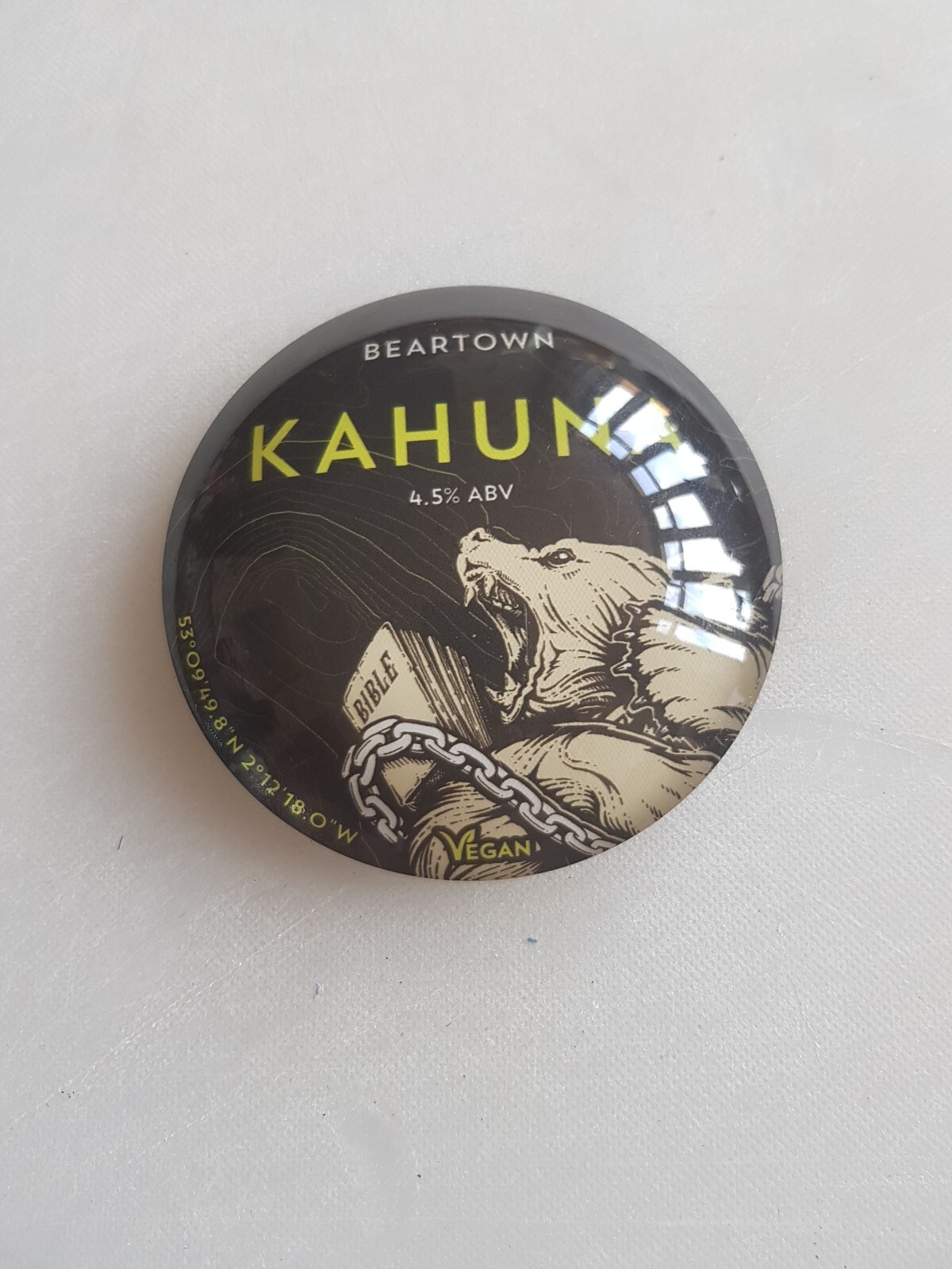 BEARTOWN Brewery " KAHUNA " (FISH EYE) beer pump Clip / Badge NEW | eBay UK