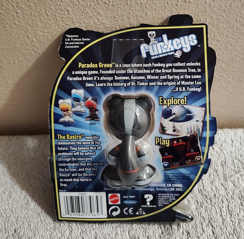 New UB Funkeys Rastro VERY RARE BLACK & RED Paradox Green Series ...