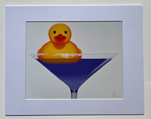 Rubber Ducky Print “Dancing In The Purple Rain” Artwork Fineartbyksj | eBay