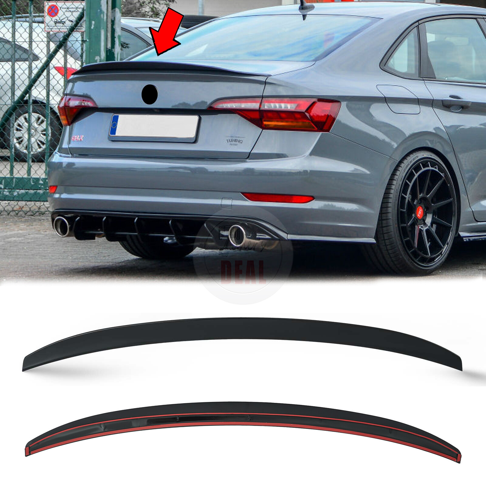 For 2019-2023 VW Volkswagen Jetta MK7 Rear Duckbill Spoiler Wing ABS ...