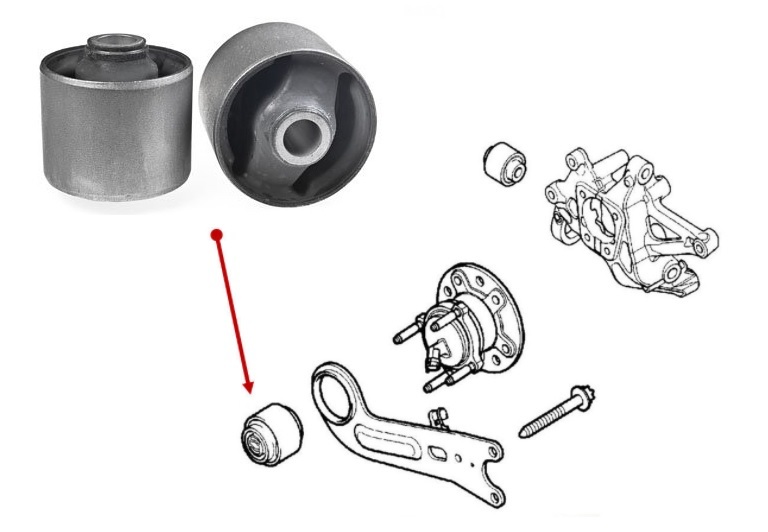 FOR SAAB 93 9-3 1.8 1.9 2.0 2.8 TiD REAR SUSPENSION TRAILING ARM AXLE ...