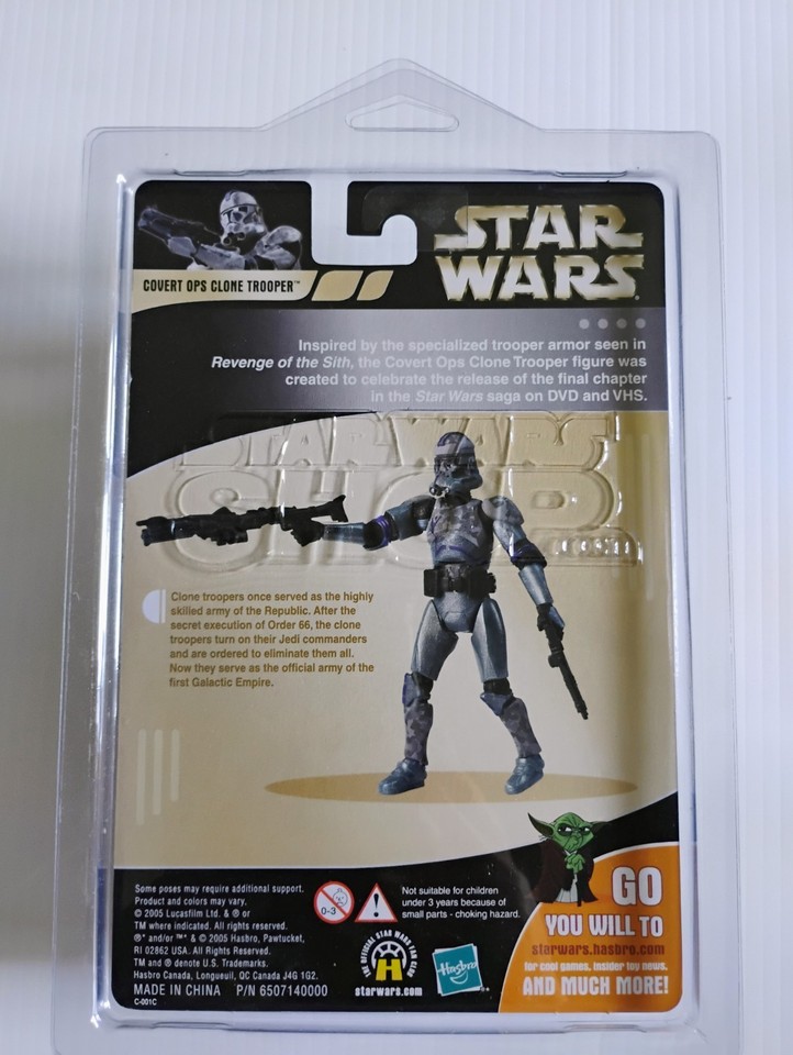 STAR WARS REVENGE OF THE SITH COVERT OPS CLONE TROOPER ACTION FIGURE ...